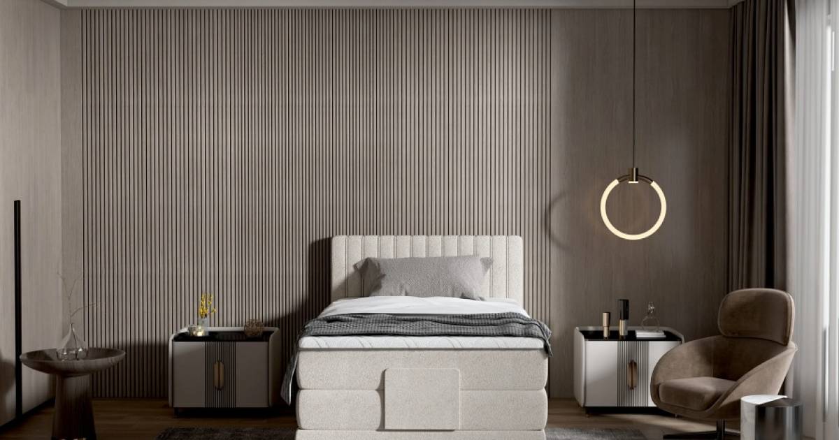 Pat Boxspring cu reglaj electric DIXON 100/ 120cm personalizabil | 4 ...